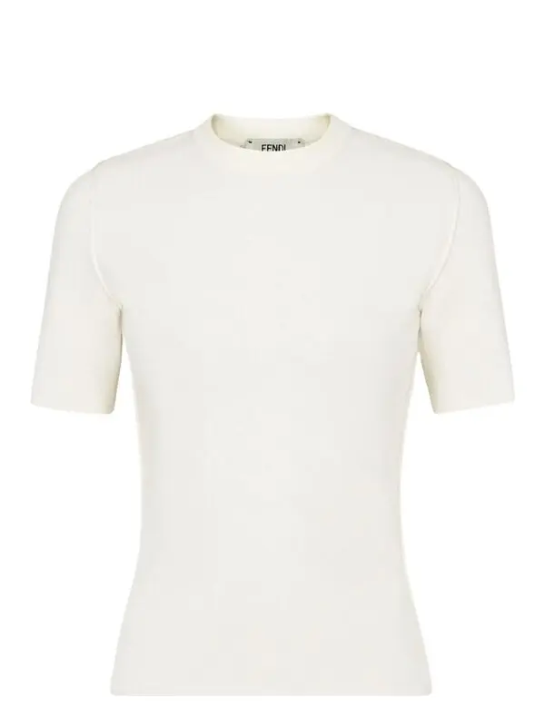 Fendi Viscose Jumper With Double-sided Design - White