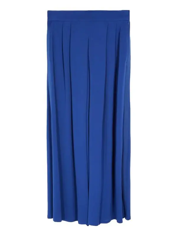 Max Mara Wide-leg Tuxedo Trousers - Blue