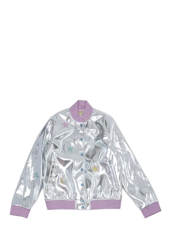 Stella McCartney Embroidered Bomber Jacket - Gray