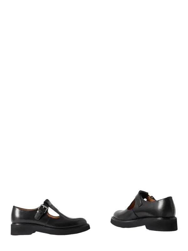 Church's Leather Mary Jane Shoes With Buckle Detail - Black