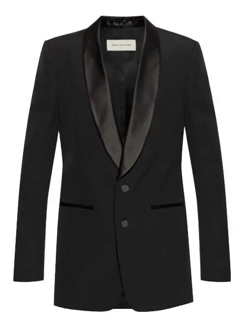 Dries Van Noten Single-breasted Tailored Blazer - Black