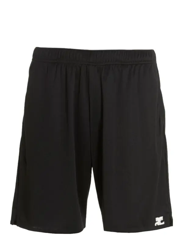 COURREGES Drawstring Sporty Shorts - Black