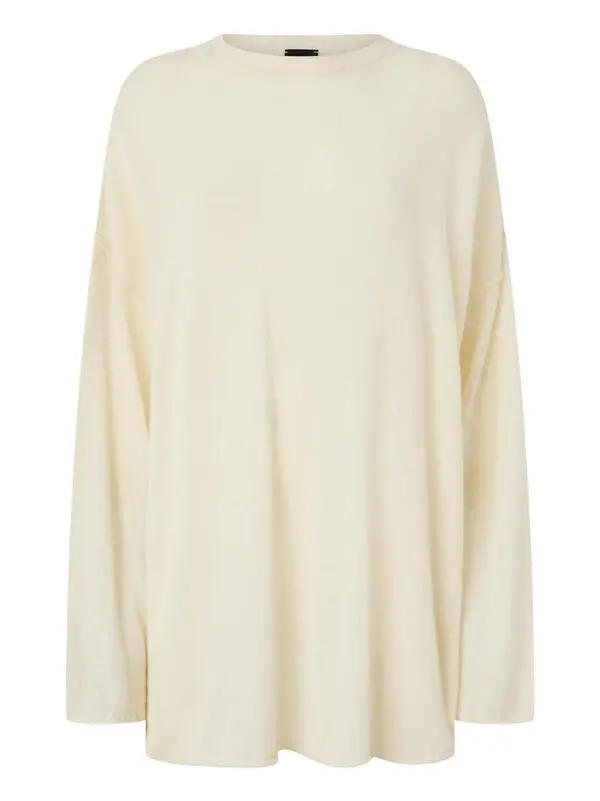 Pinko Seam-detail Round Neck Sweater - White
