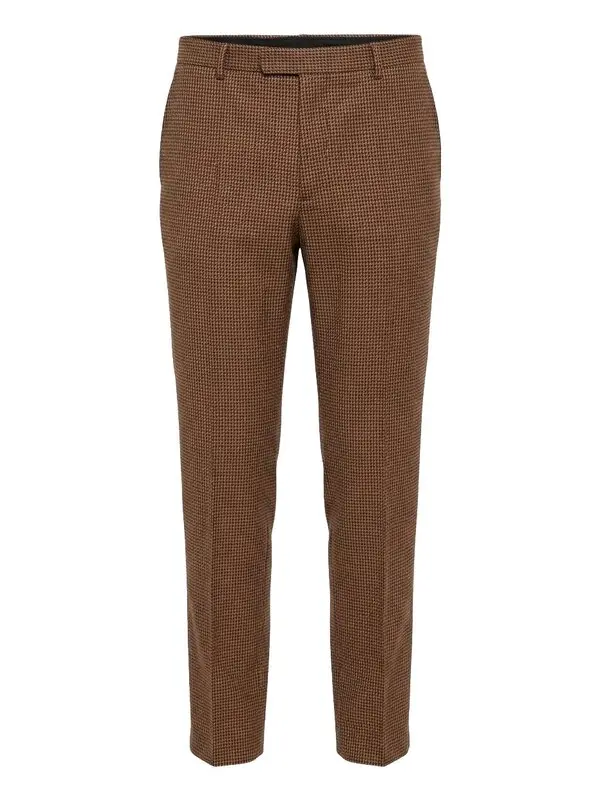 Gucci Houndstooth Straight-leg Pants - Beige/brown