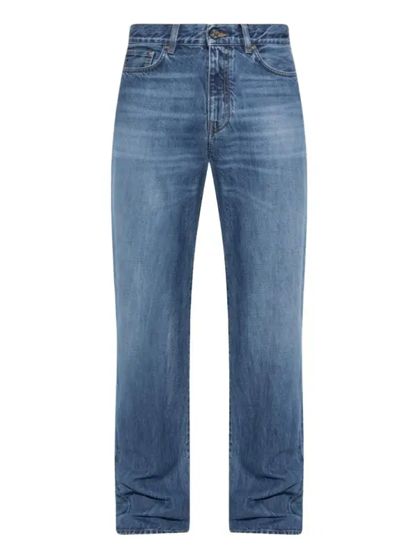 Versace Logo-patch Jeans - Blue