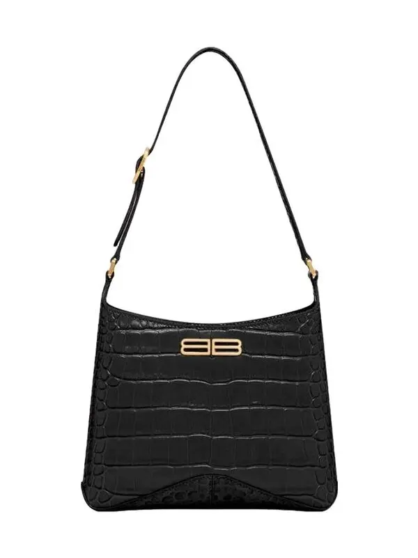 Balenciaga Xx Hobo Shoulder Bag - Black