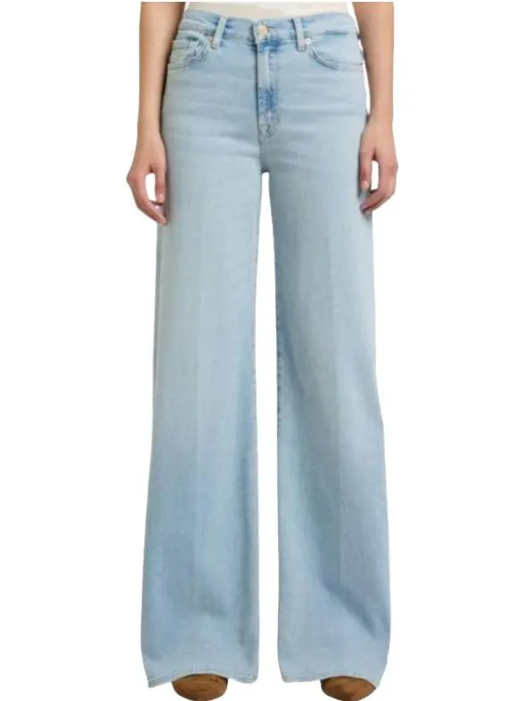 7 For All Mankind Lotta Wide-leg Jeans - Blue