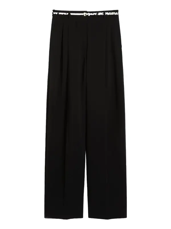 Max Mara Corvino Flowing Cady Trousers - Black