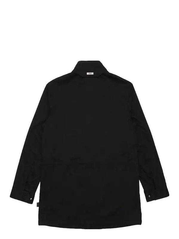 Emporio Armani Detachable Hood Coat - Black