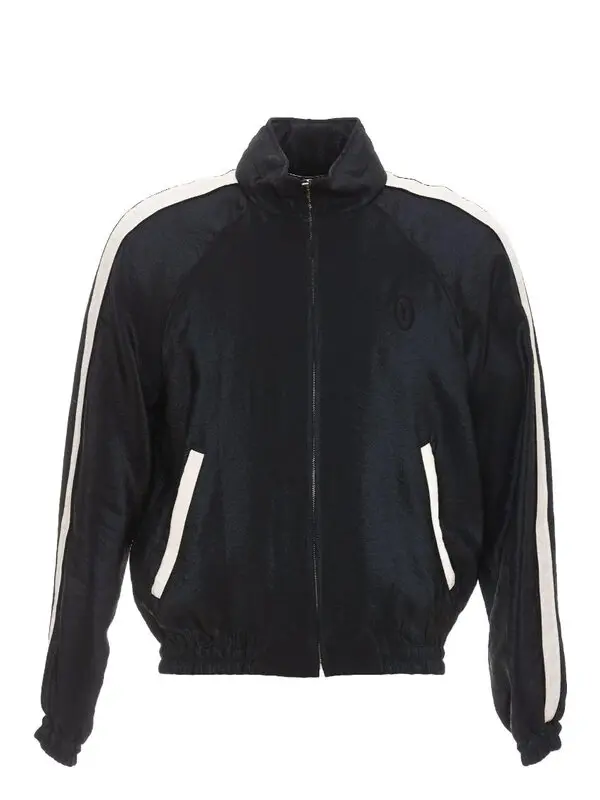 Saint Laurent Monogram Zip-up Jacket - Black