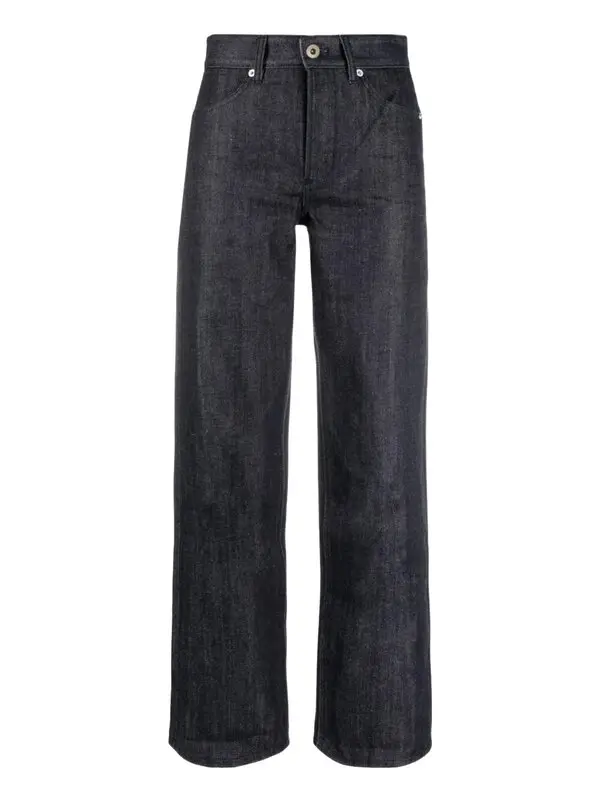 JIL SANDER Logo Patch Straight-leg Jeans - Black