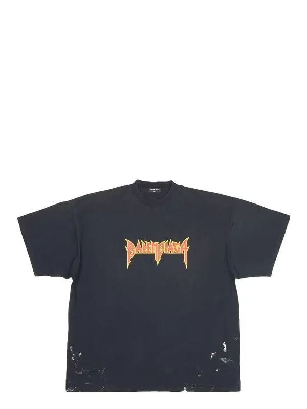 Balenciaga Metal T-shirt Oversized - Black