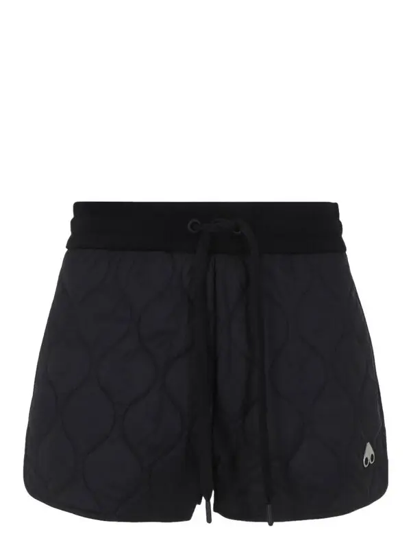 Moose Knuckles Quilted Shorts - Black