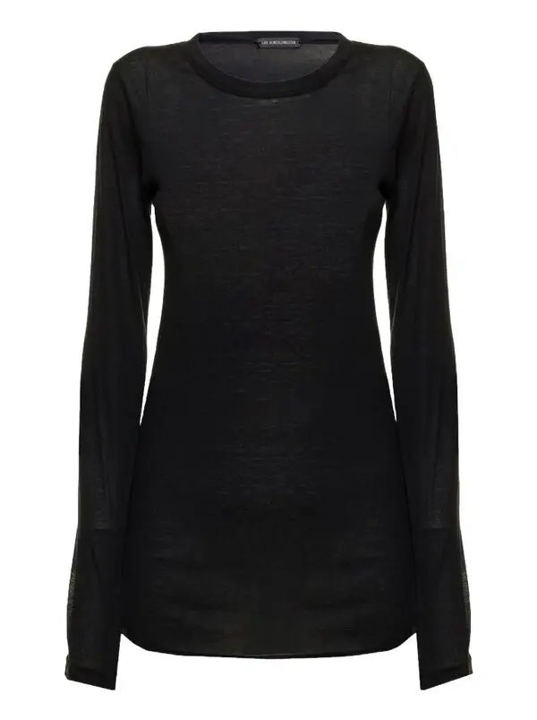 ANN DEMEULEMEESTER Round Neck Long Sleeve T-shirt - No