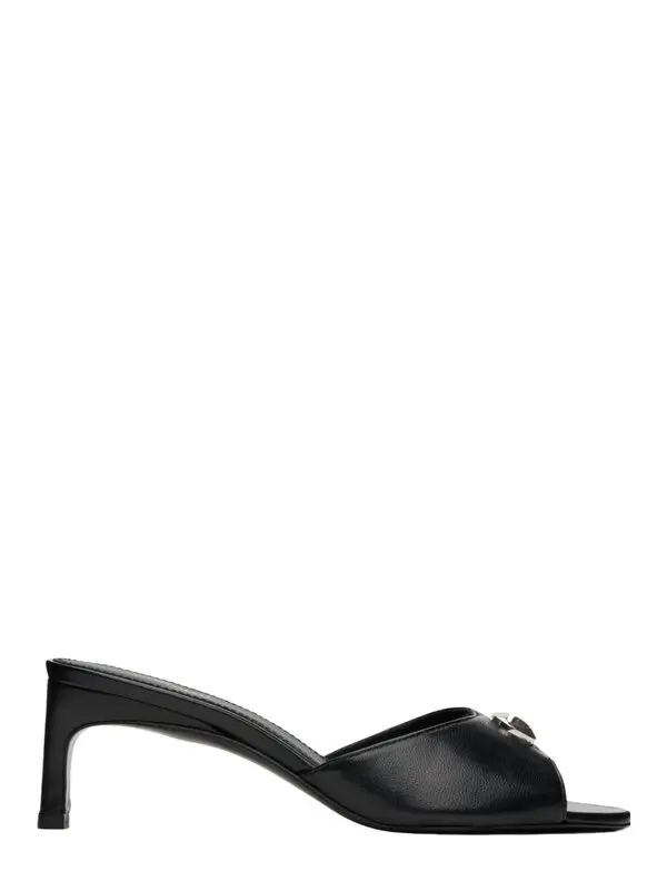 Coperni Low Logo High-heeled Sandals - Black