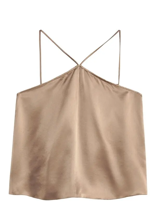BY MALENE BIRGER Sleeveless Top With Cutout Neckline - Nude