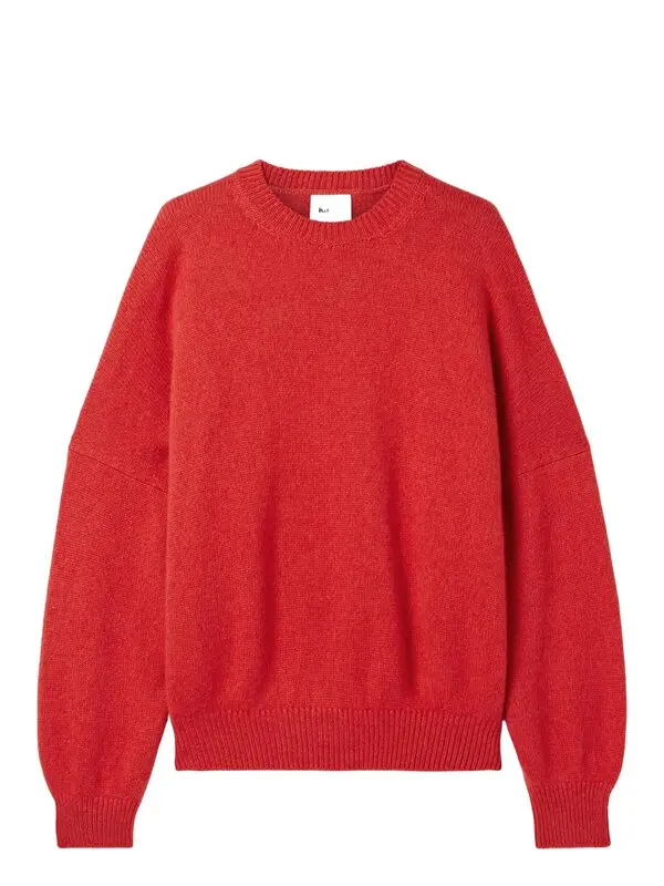 Khaite Long-sleeved Knitted Shirt - Red