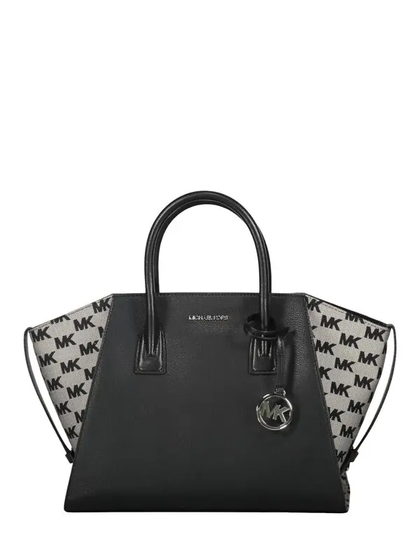 Michael Kors Monogram Paneled Tote Bag - Black