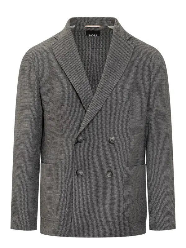 Hugo Boss Double-breasted Jacket - Grey