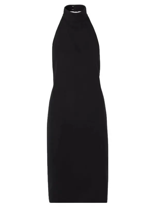 Burberry Sleeveless Mini Bib Dress - Black