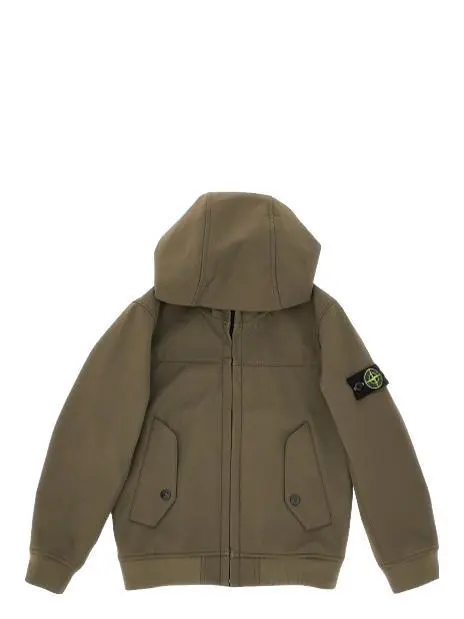 Stone Island Compass Badge Jacket - Military Green