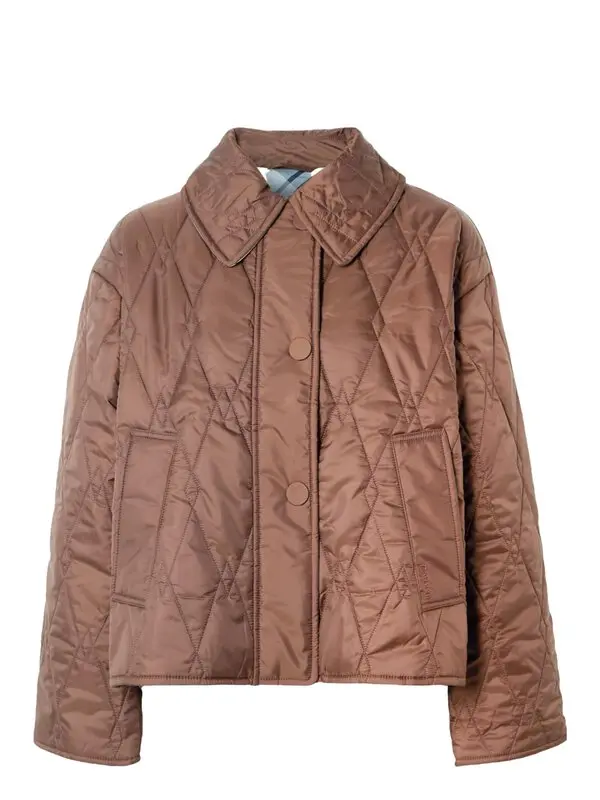 Barbour Bernadette Quilted Shell Jacket - Brown