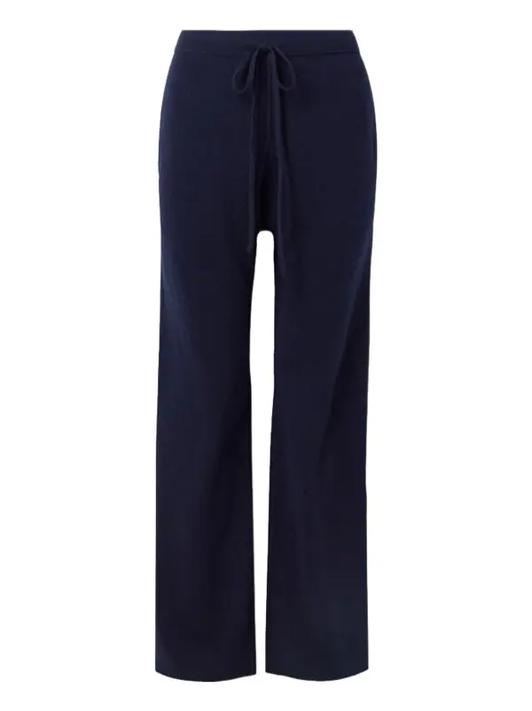 MAISON MARGIELA Wool And Cashmere-blend Track Pants - Navy
