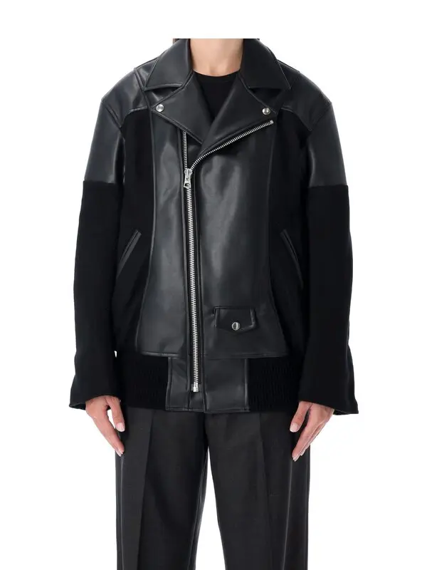 Junya Watanabe Asymmetrical Zip Bomber Jacket - Black