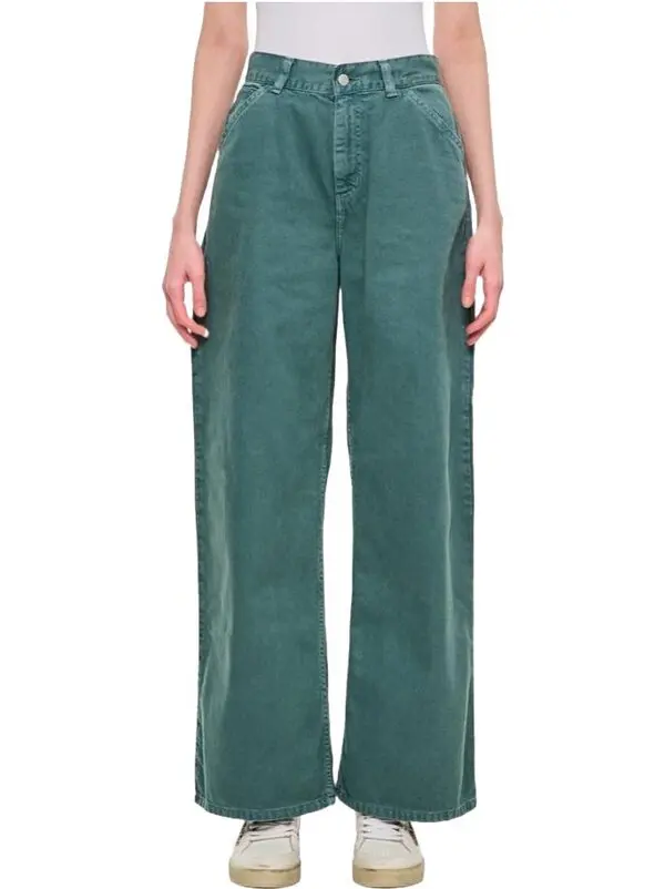 Carhartt Work In Progress Cargo Wide-leg Jeans - Green
