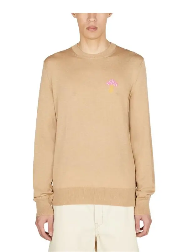 Comme Des Garçons Crewneck Knitted Jumper - Nude