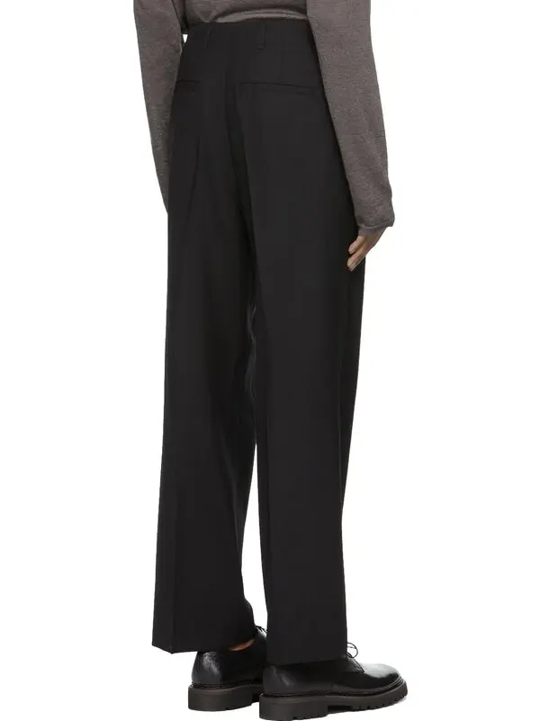 Our Legacy Borrowed Chino Wool Trousers - Black