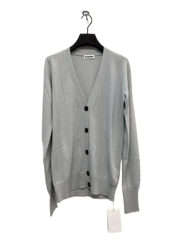 JIL SANDER V-neck Button-up Cardigan - Gray