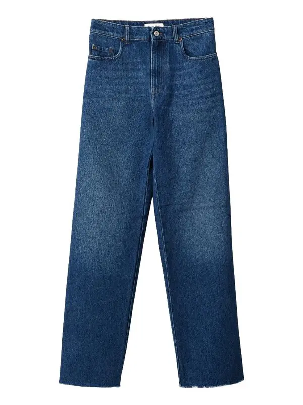 Miu Miu High Waisted Flared Jeans - Navy