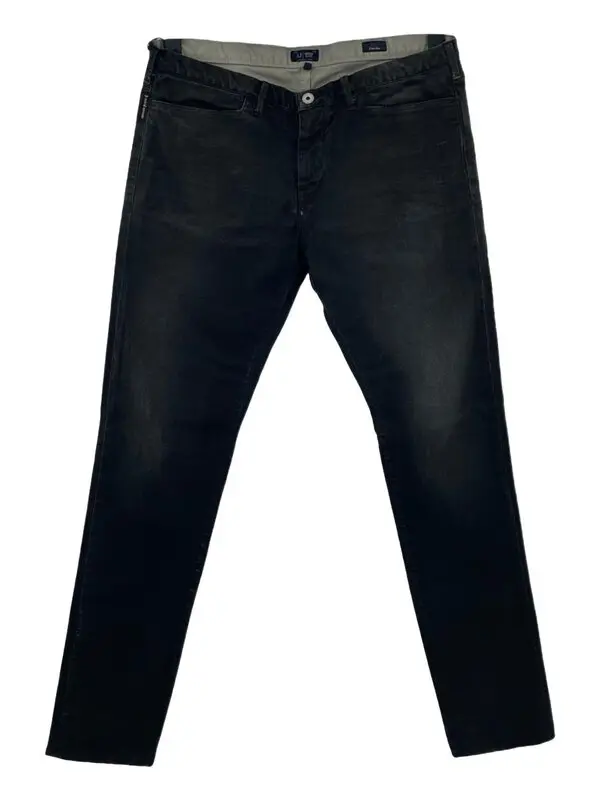 Emporio Armani Logo Detailed Jeans - Black