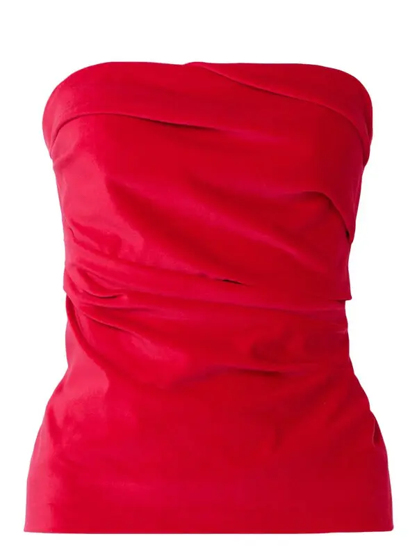 Tove Izel Bandeau Top - Red