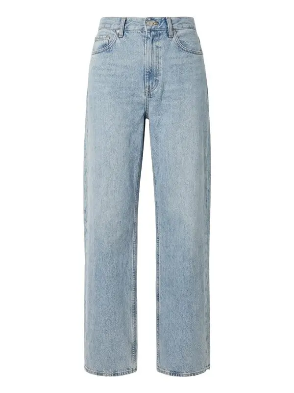 TOTEME High-waisted Straight-leg Jeans - Blue