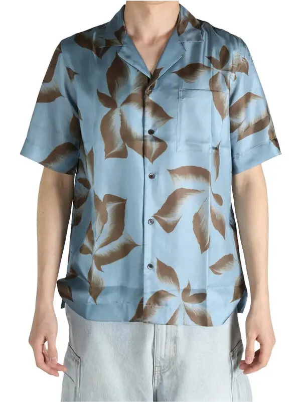Dries Van Noten Carltone Short-sleeved Shirt - Blue