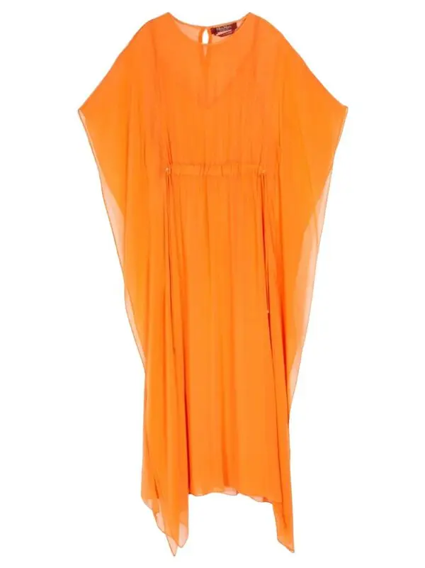 Max Mara Calenda Crewneck Midi Dress - Orange