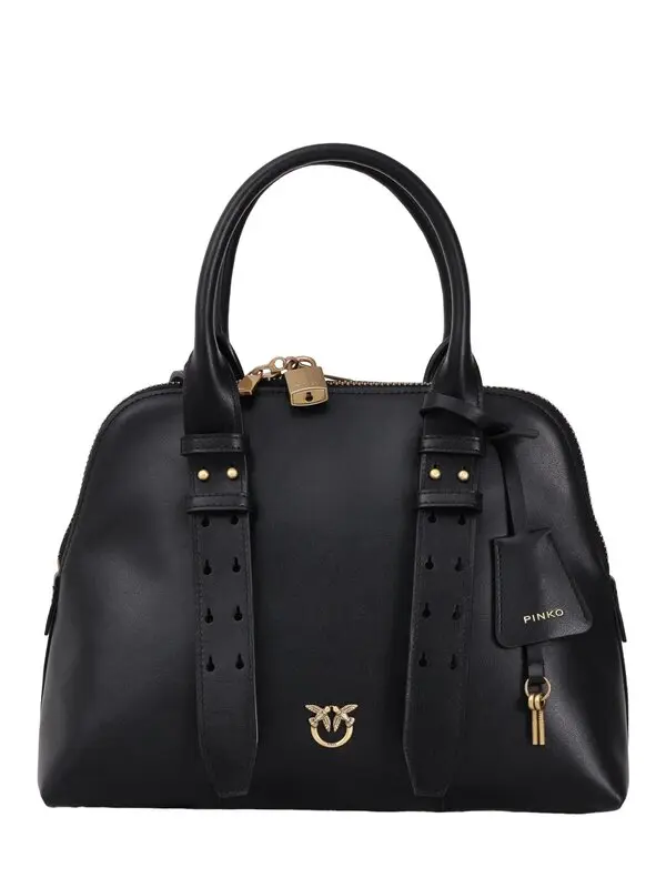 Pinko Escape Bag Medium Bowling Handbag - Black