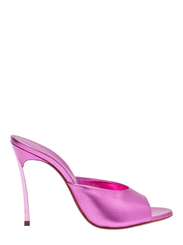 Casadei Blade Flash Peep-toe Mules - Pink
