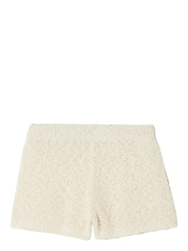 Magda Butrym Circular Wool Shorts - White