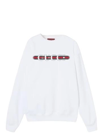 Gucci Logo Printed Crewneck T-shirt - White
