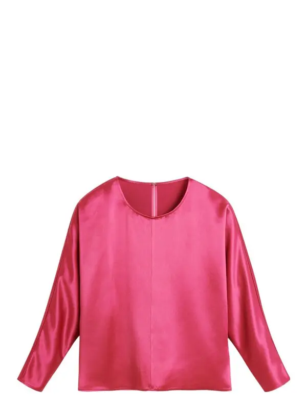 BY MALENE BIRGER Long Sleeve U-neck Top - Pink
