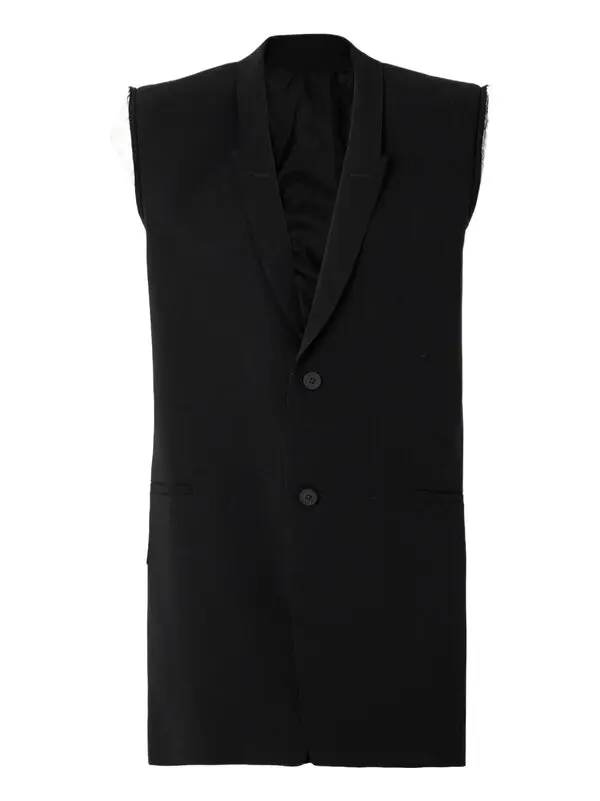 Rick Owens Sleeveless Vest - Black