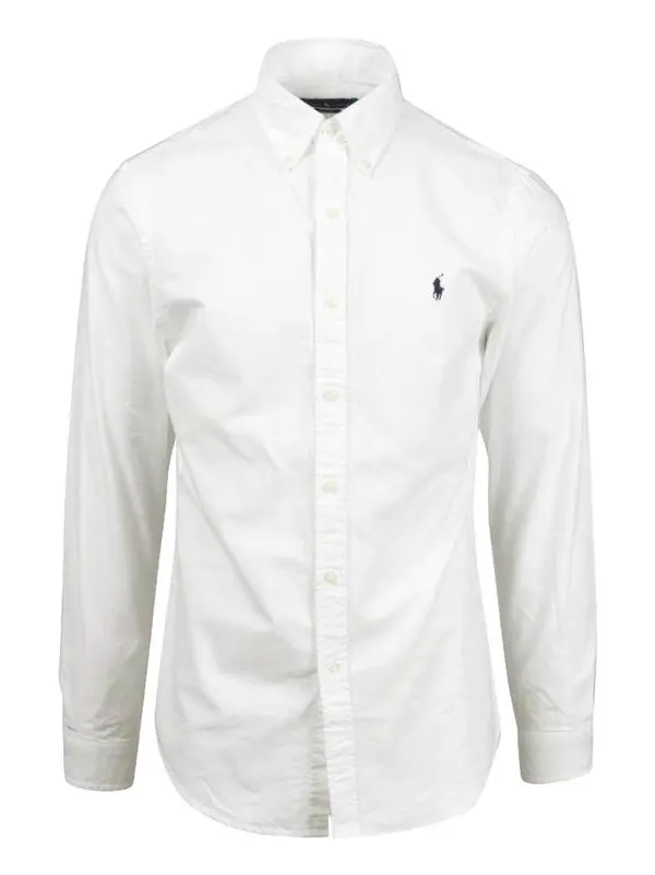 Ralph Lauren Polo Logo Embroidered Slim-fit Shirt - No