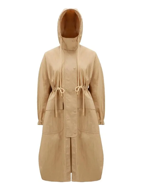 Moncler Sologne Parka Coat - Beige