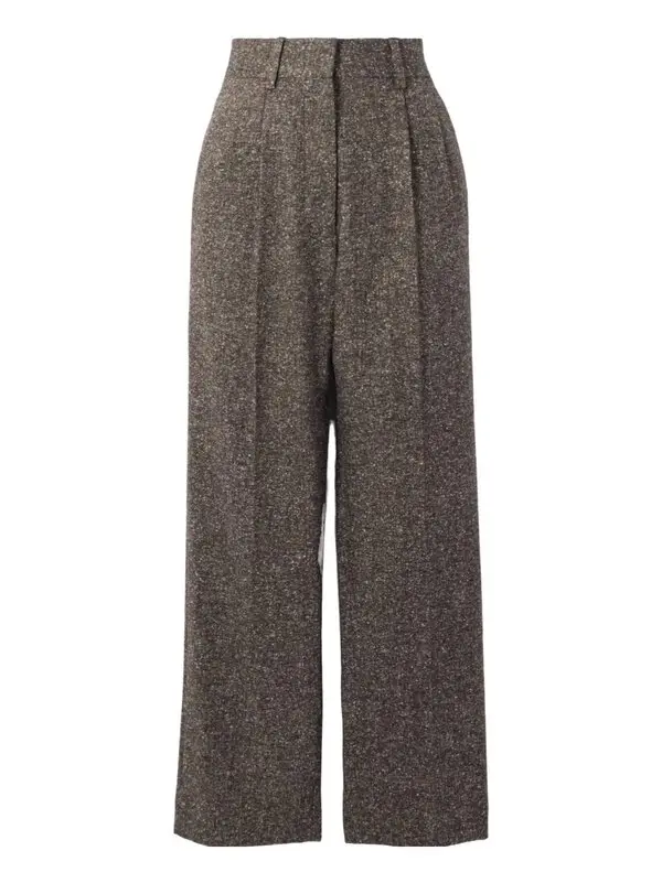 BLAZÉ MILANO Tailored Tweed Trousers - Grey