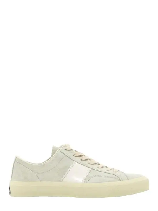 TOM FORD Lace-up Perforated Sneakers - Nude