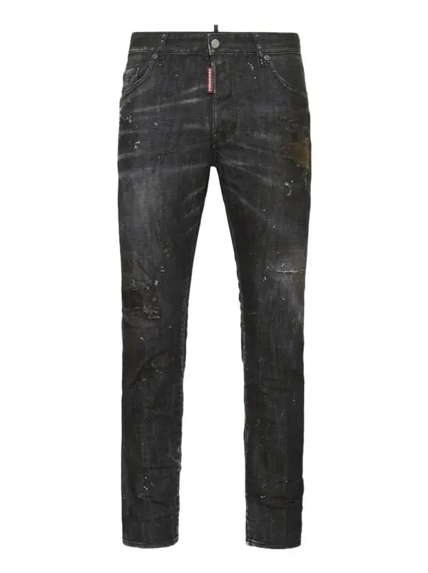 Dsquared2 Nirvana Wash Skater Jeans - Black