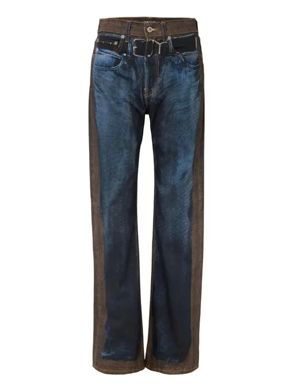 Y/project High-waisted Illusion Jeans - Black